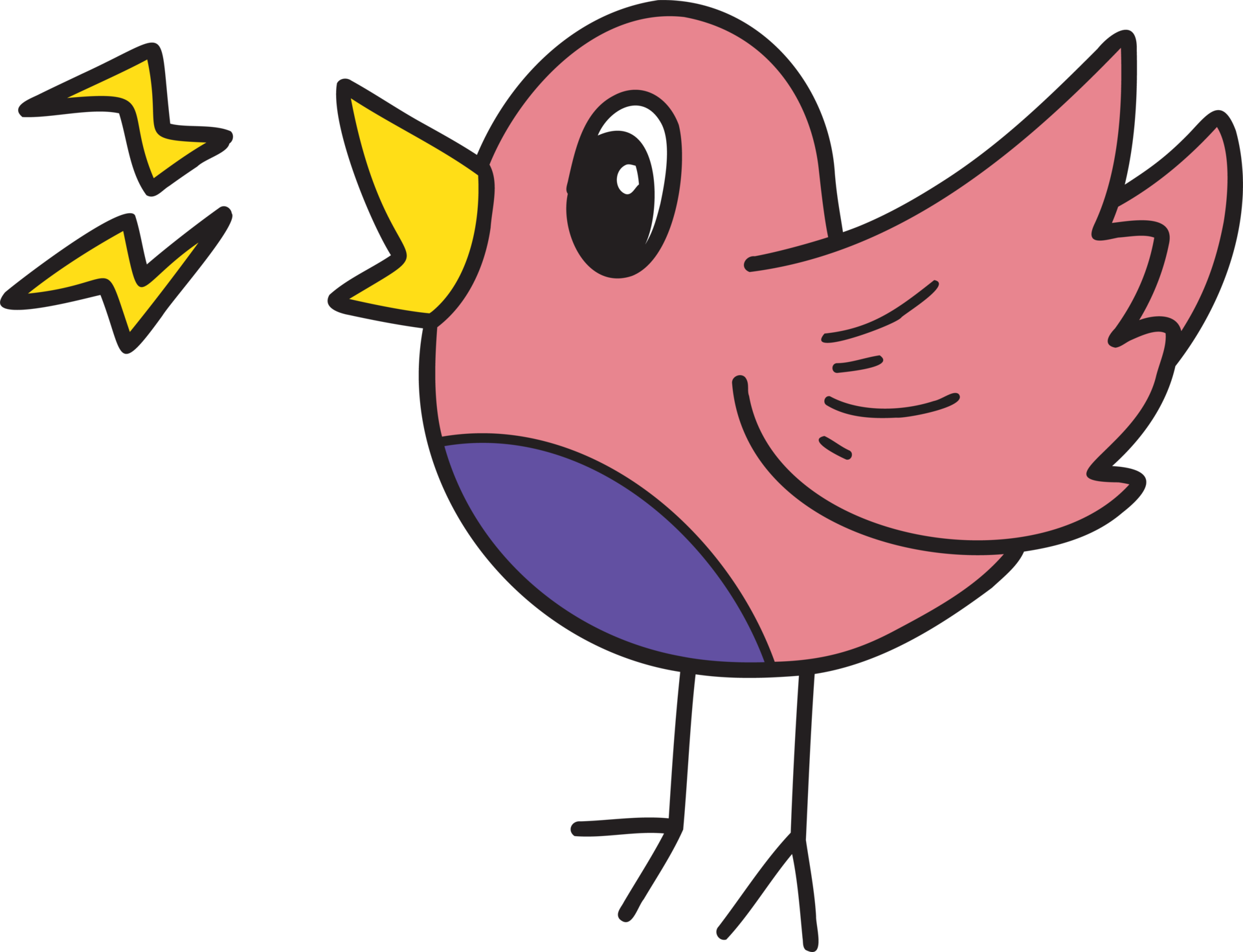 ilustración de canto de pajarito dibujado a mano sobre fondo ... ilustración de canto de pajarito dibujado a mano sobre fondo ...