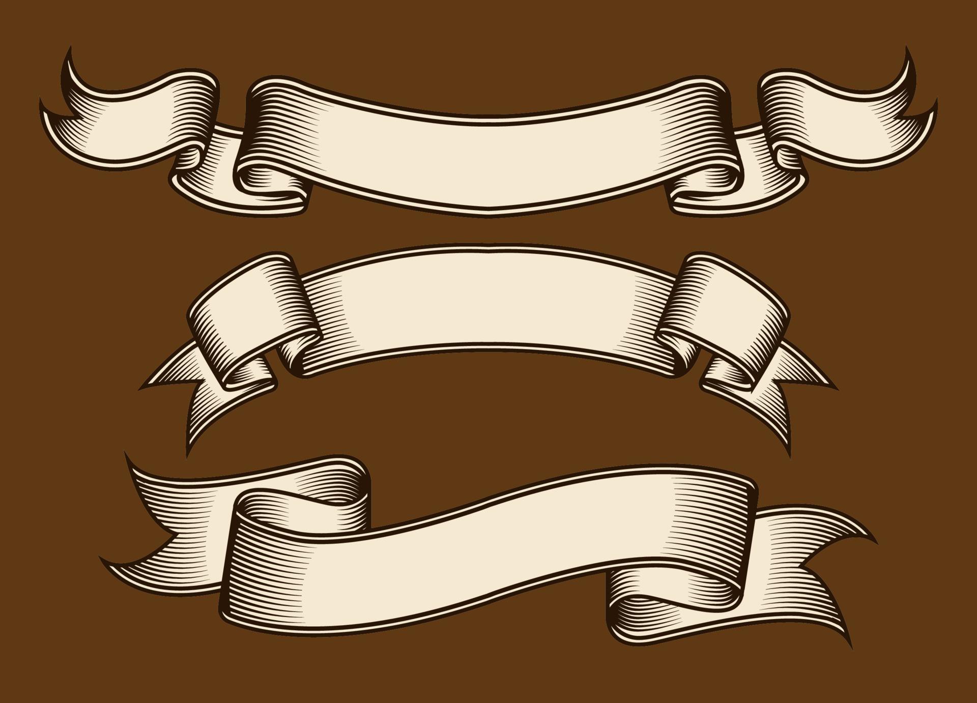 Vintage ribbon banner template. Old banner illustration fit for title ... Vintage ribbon banner template. Old banner illustration fit for title ...