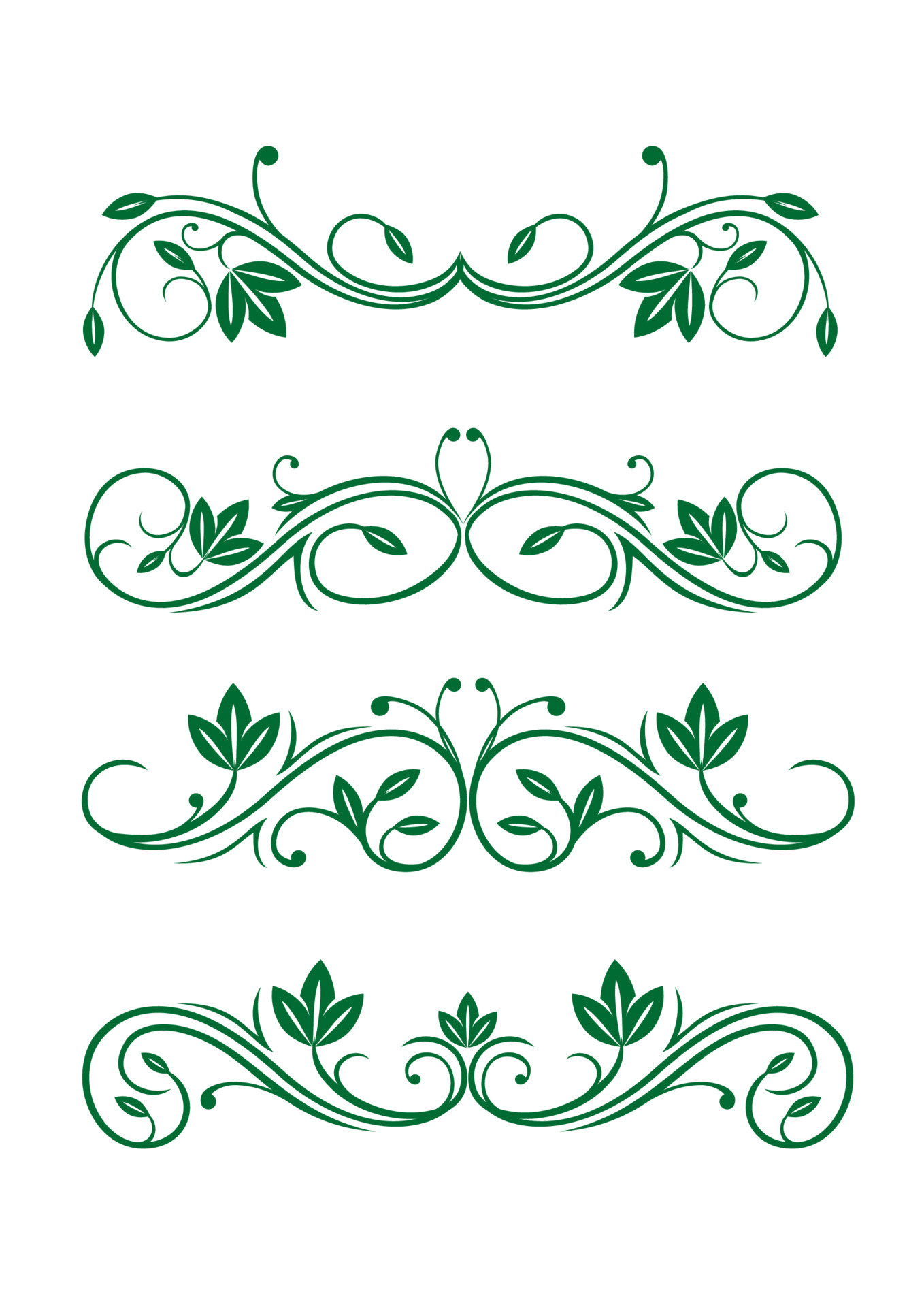 Vintage Floral Decorations 11231093 Vector Art At Vecteezy