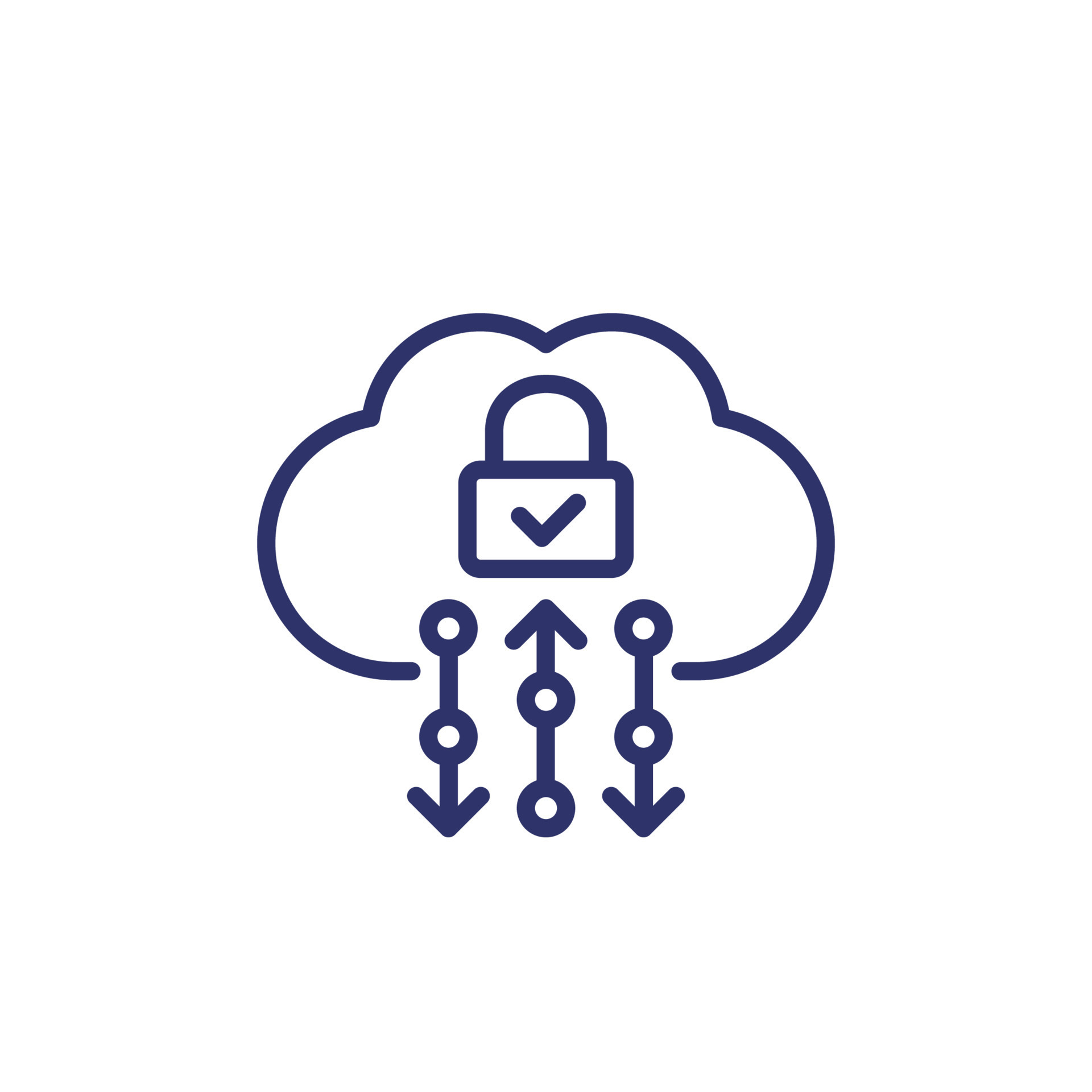 Secure cloud access, protected hosting line icon 11231517 Vector Art at ... Secure cloud access, protected hosting line icon 11231517 Vector Art at ...