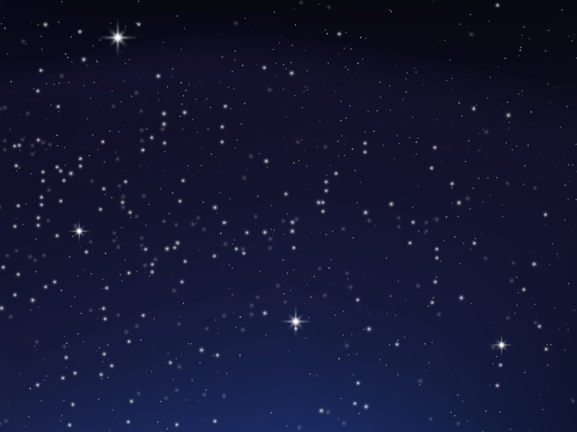 Night shining starry sky, blue space background with stars, space ...