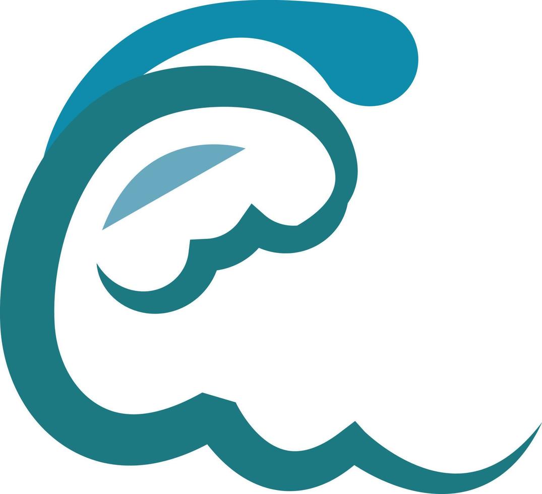 Ocean Wave Vector With Blue Colors Illustration 11231986 Vector Art At