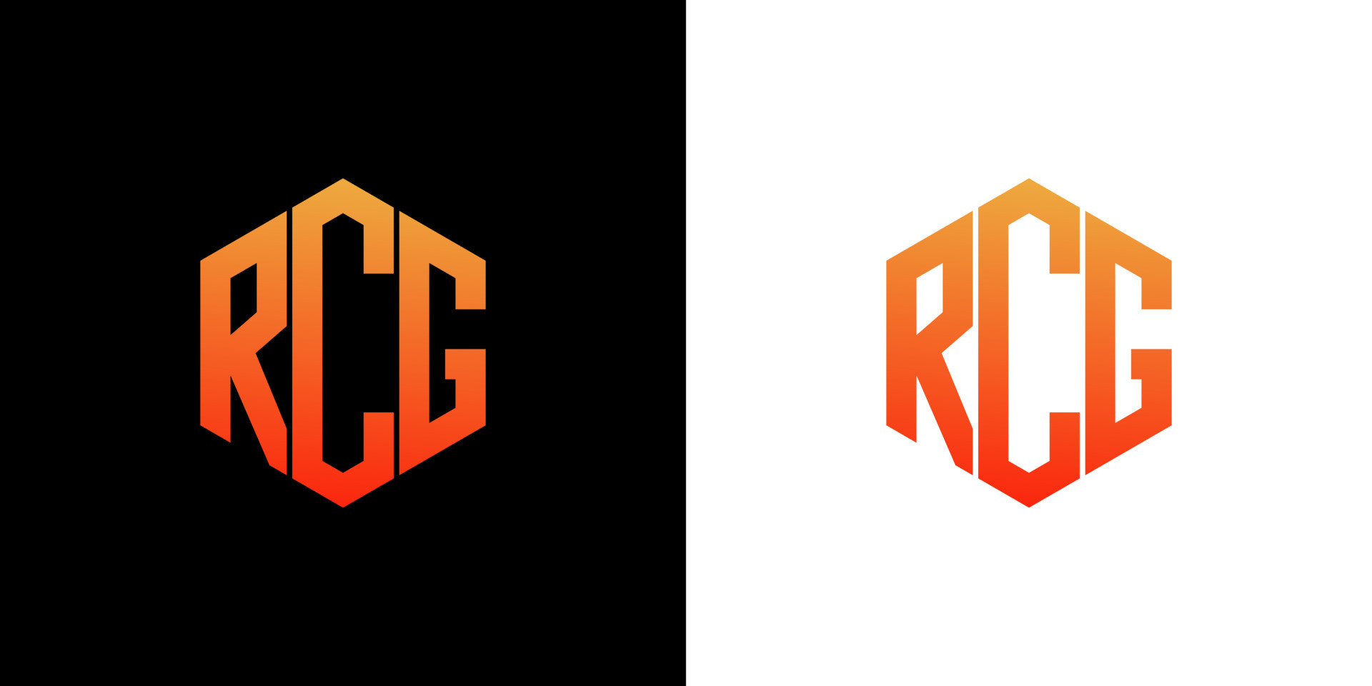 Rcg Letter Logo Design Polygon Monogram Icon Vector Template 11235172
