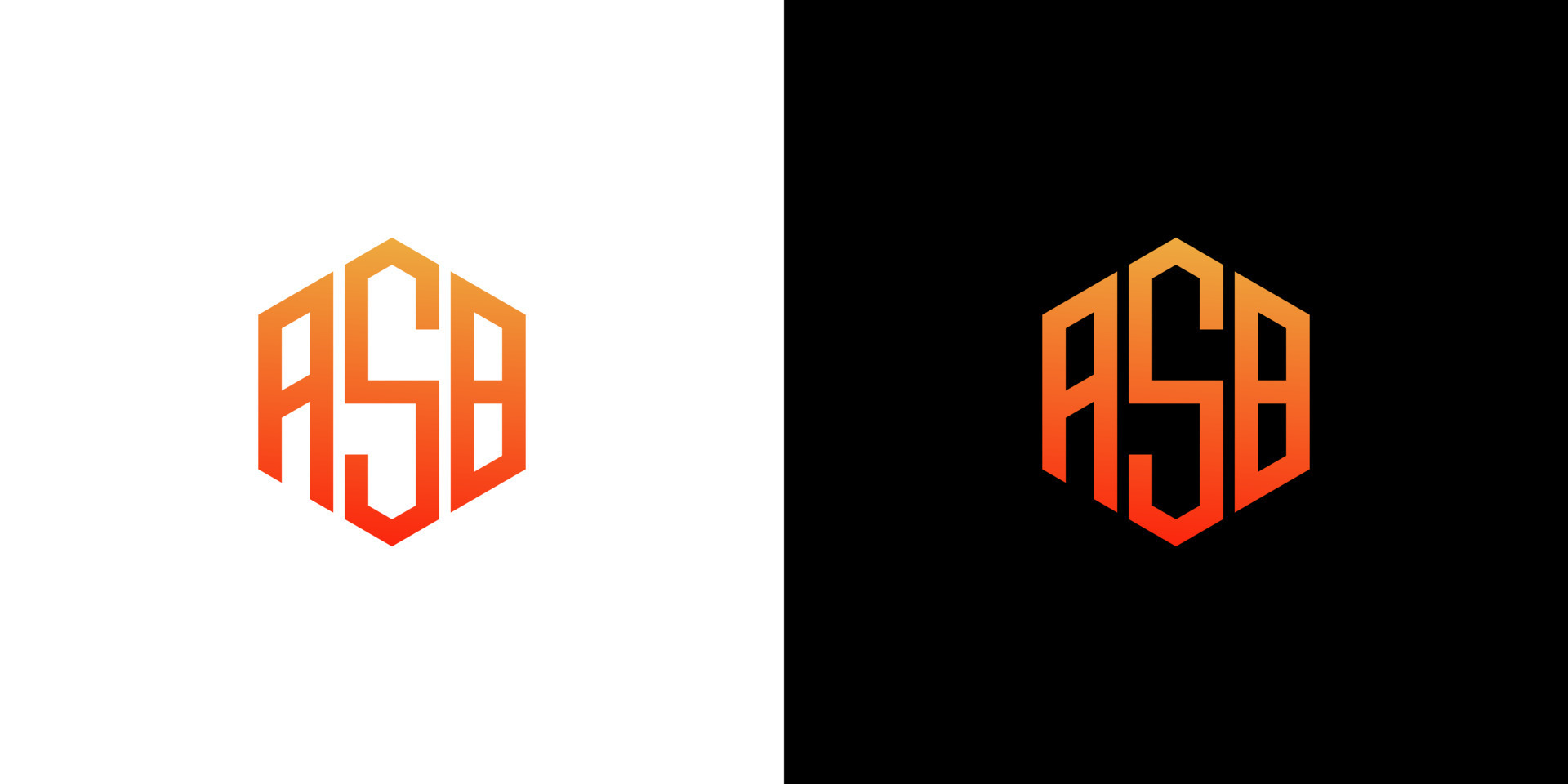 ASB Letter Logo Design polygon Monogram Icon Vector Template 11235221 ...