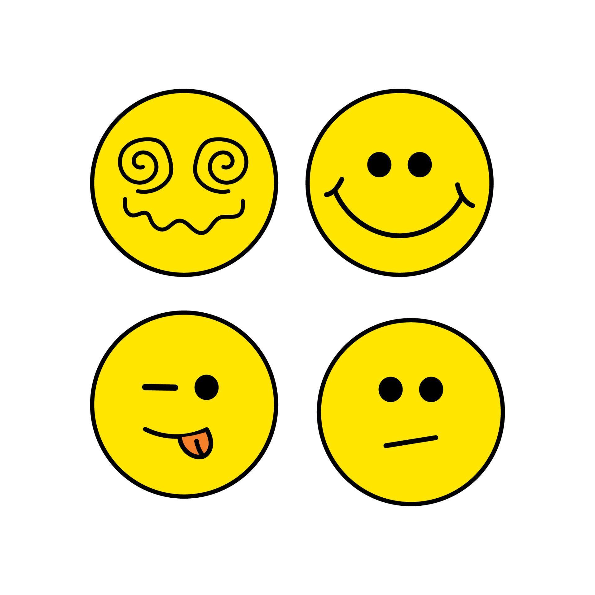 Set Icon Smile Emoji 11235251 Vector Art at Vecteezy
