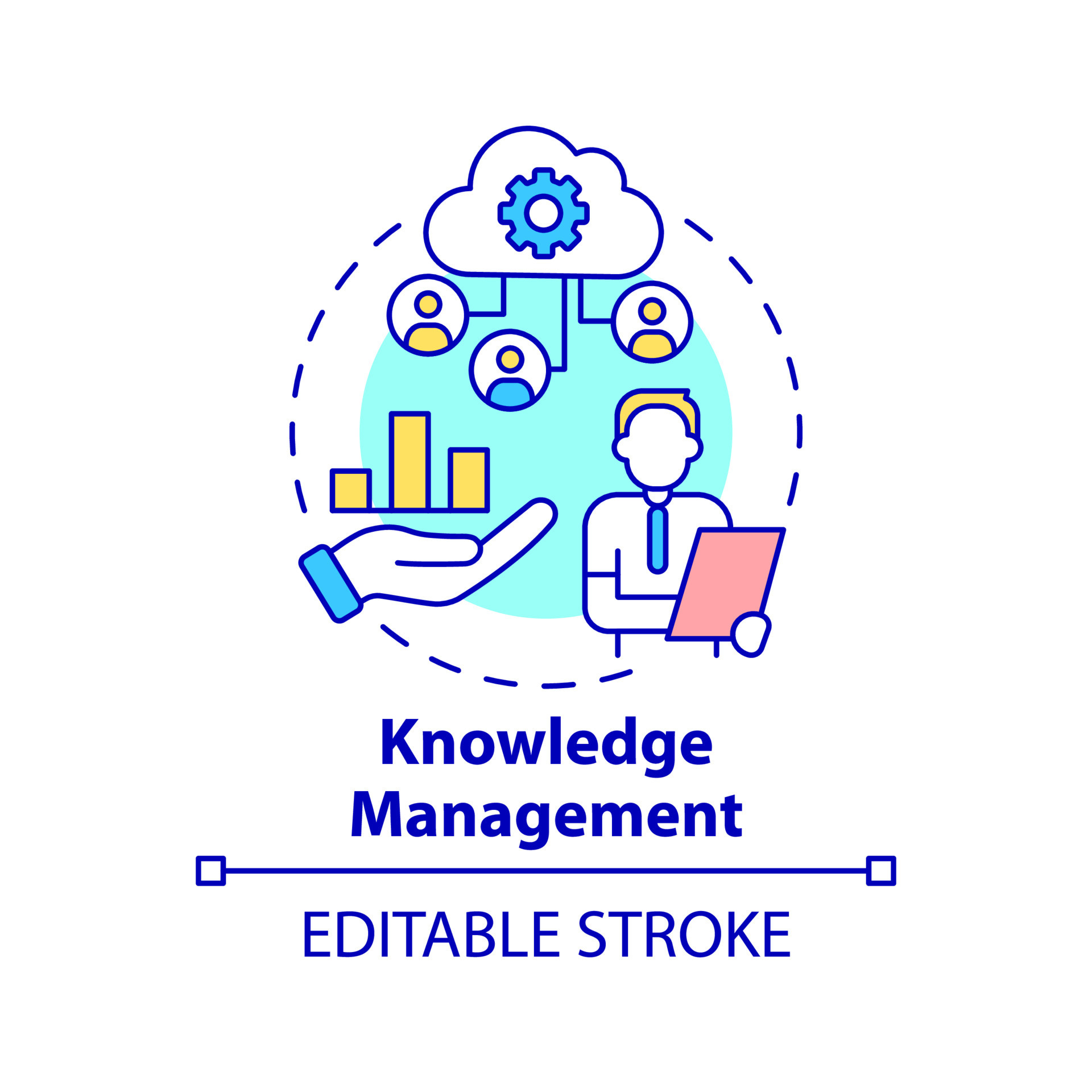 Knowledge Management System Icon Knowledge Management System Icon