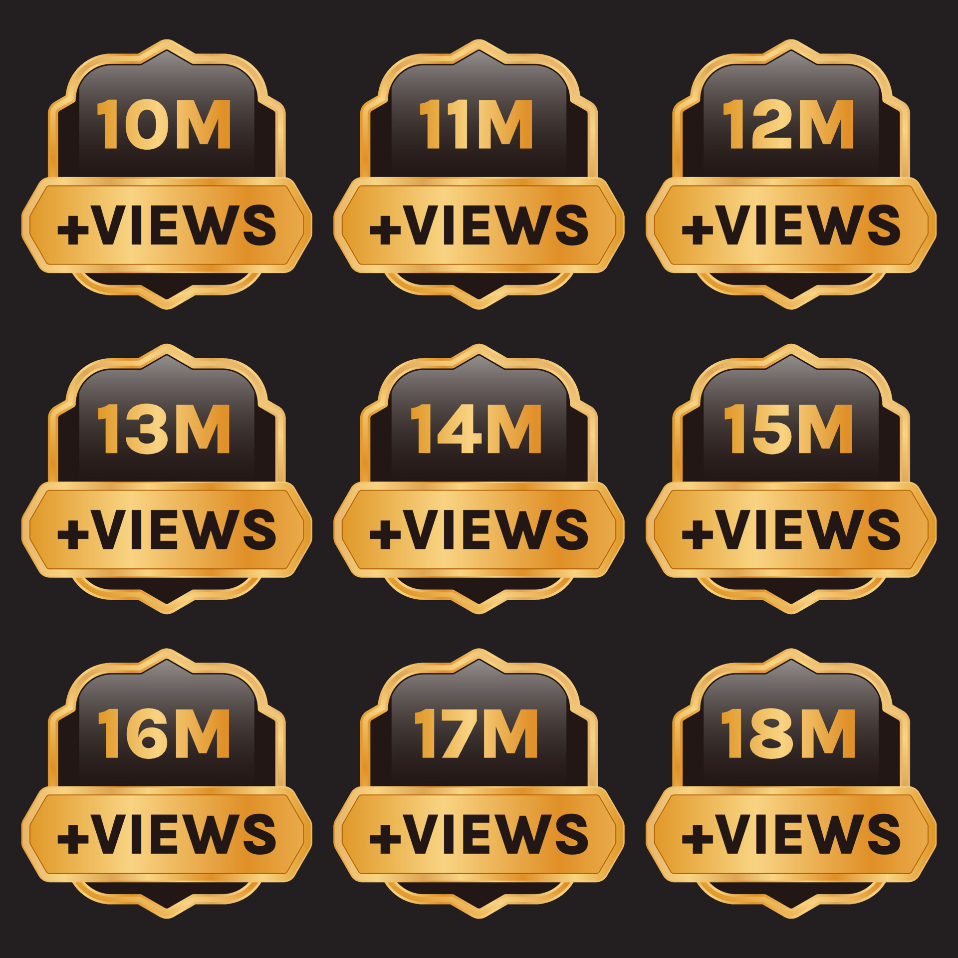 10 million views to 18 million plus views celebration background design ... 10 million views to 18 million plus views celebration background design ...