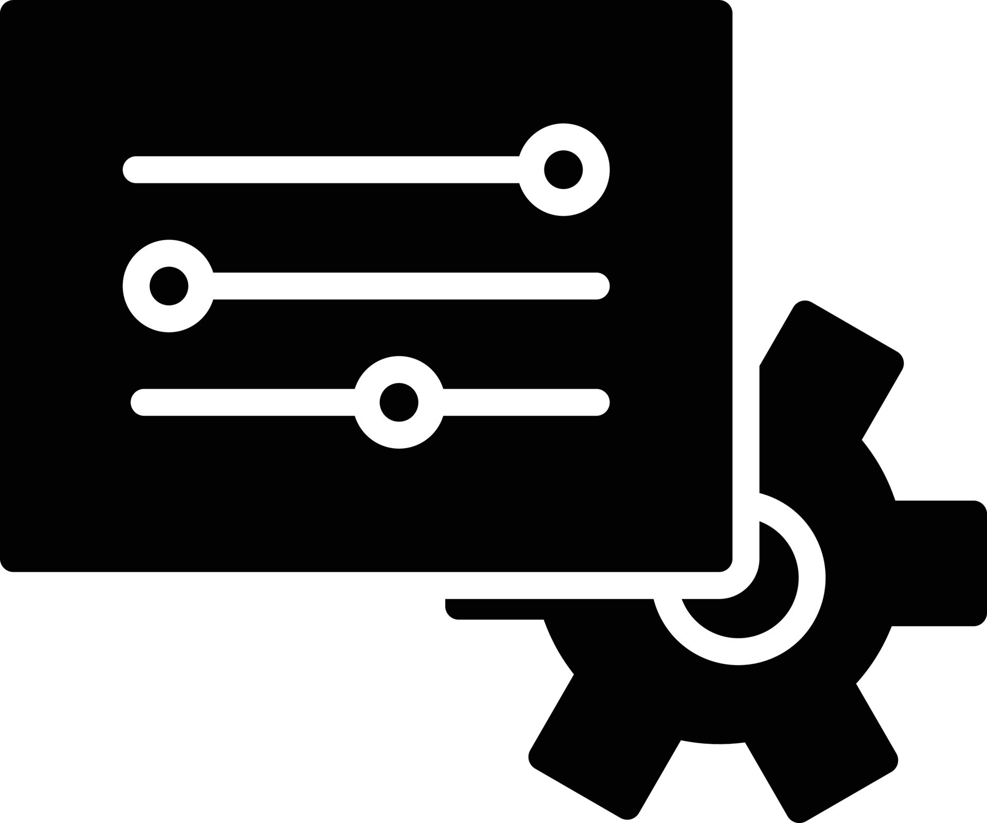 Processing Glyph Icon 11260138 Vector Art at Vecteezy