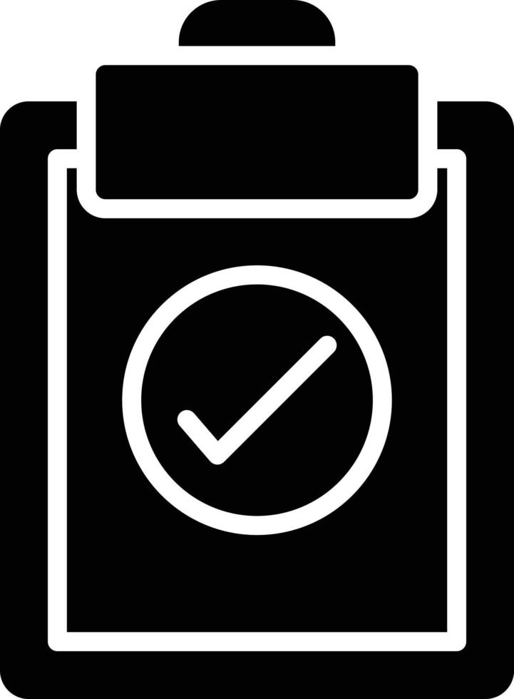 Check Glyph Icon 11260174 Vector Art at Vecteezy