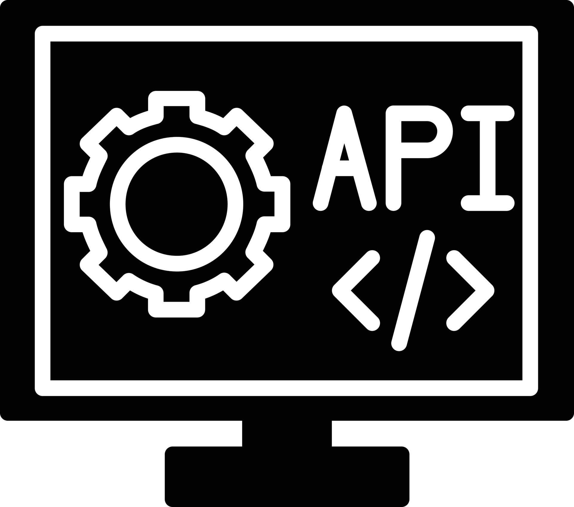 Api Glyph Icon 11260900 Vector Art at Vecteezy