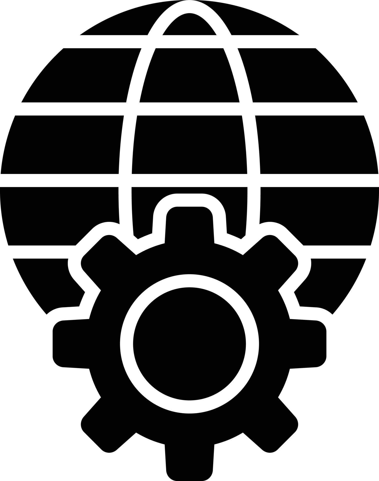 Global Process Glyph Icon 11261879 Vector Art at Vecteezy