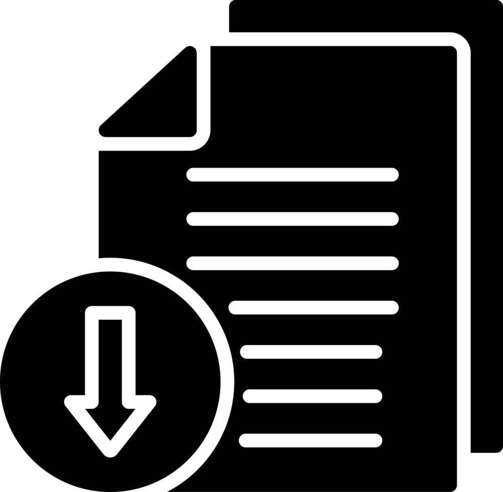 File Download Glyph Icon 11262384 Vector Art at Vecteezy