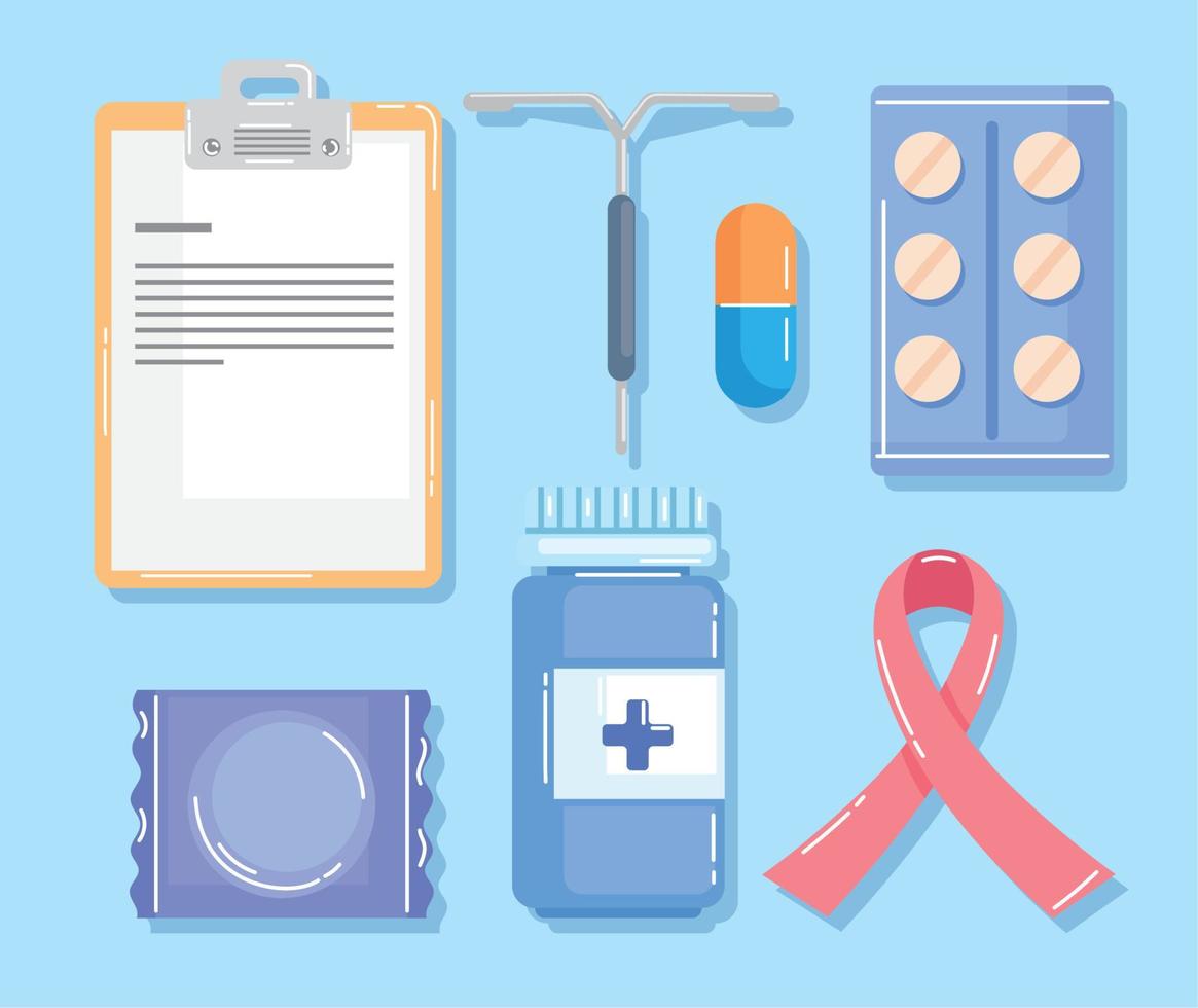 Seven Sexual Health Icons 11263261 Vector Art At Vecteezy