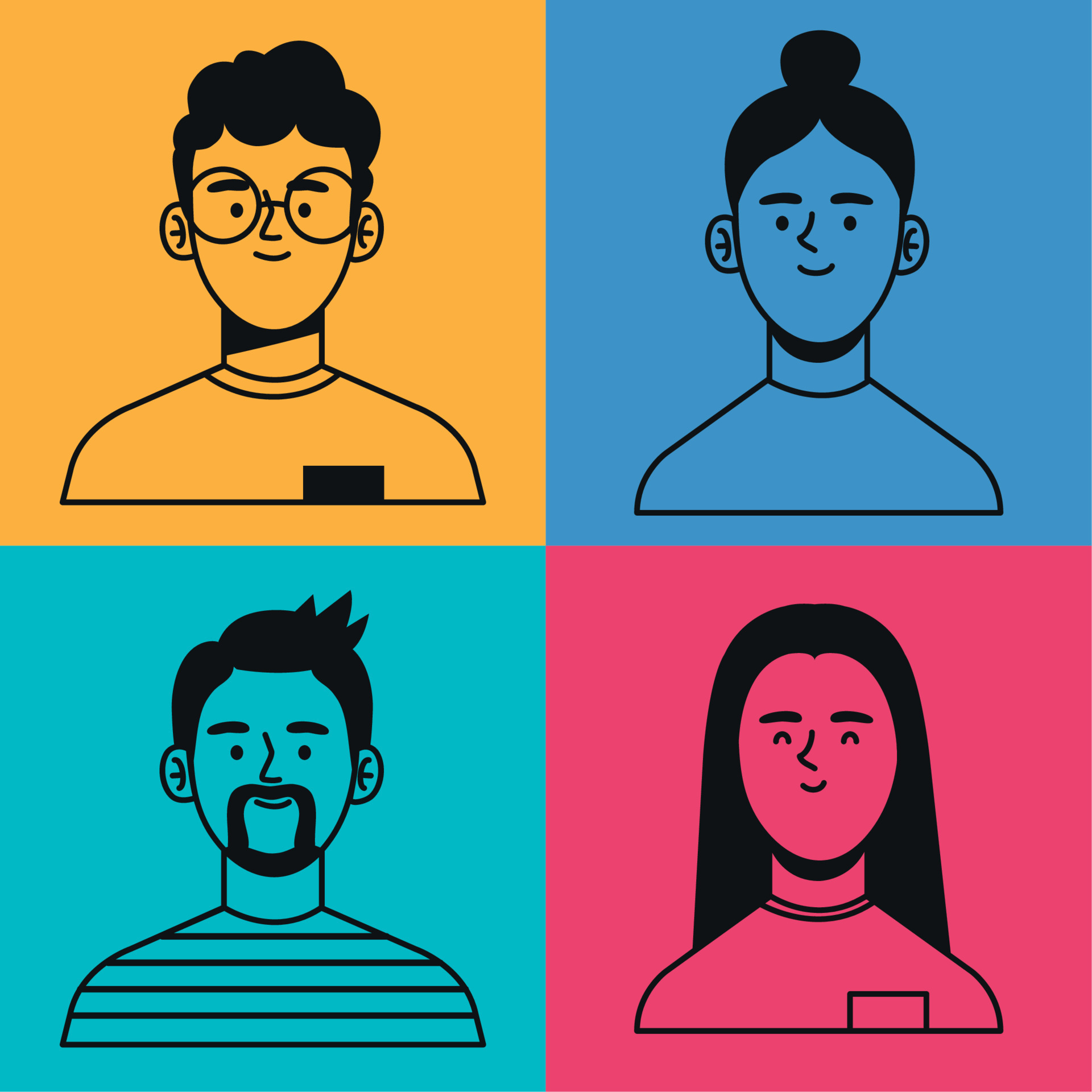 icons of people 11263269 Vector Art at Vecteezy