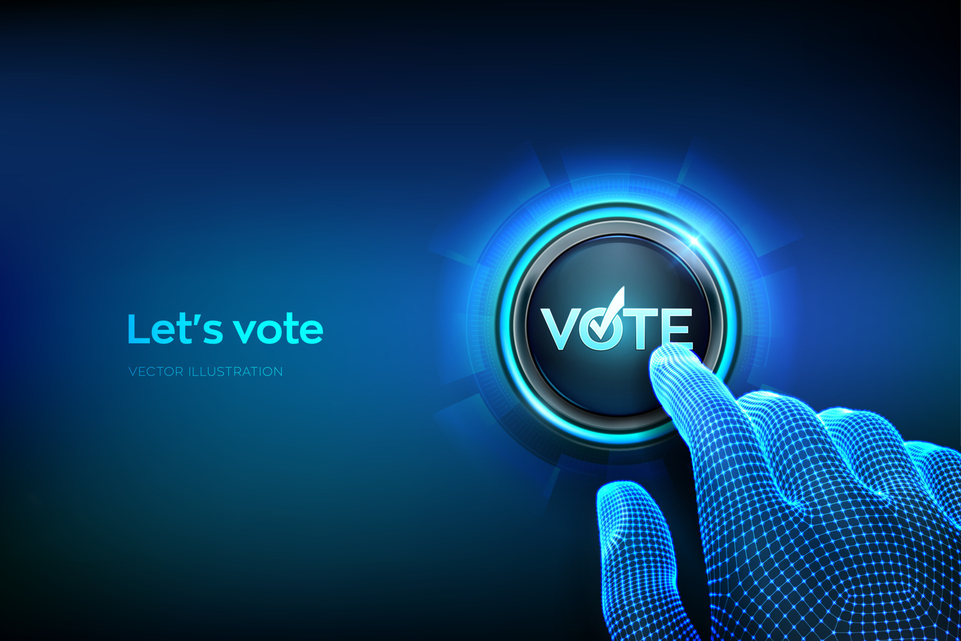 Vote. Voting and election concept on virtual screen. Polling, ballot ... Vote. Voting and election concept on virtual screen. Polling, ballot ...