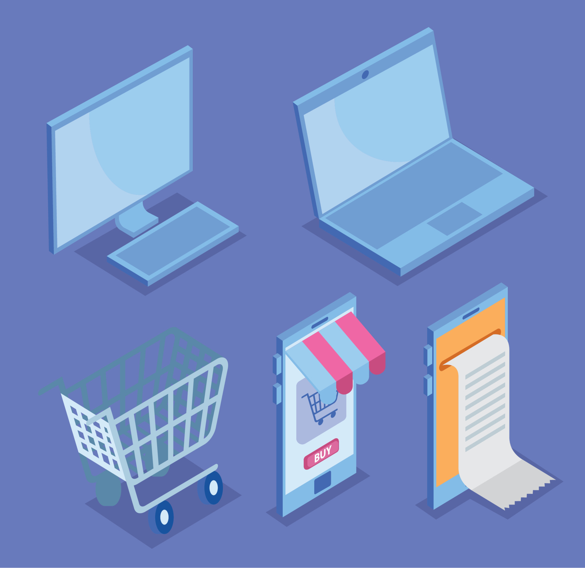 five isometric sale icons 11263963 Vector Art at Vecteezy