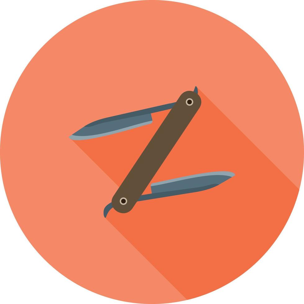 Double Blade Flat Long Shadow Icon 11265493 Vector Art at Vecteezy