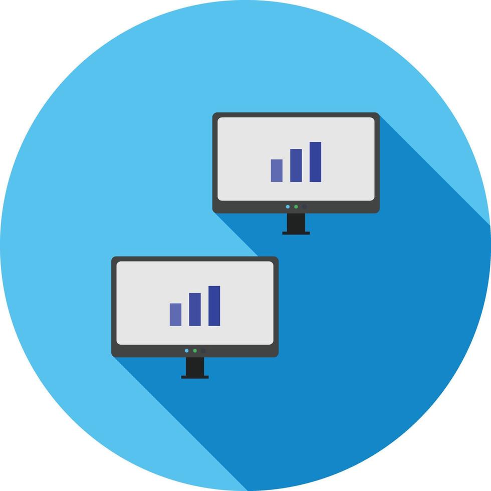 Shared Signals Flat Long Shadow Icon 11265565 Vector Art at Vecteezy