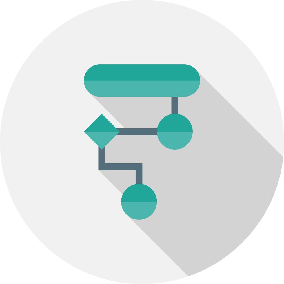 Design Algorithm Flat Long Shadow Icon 11266264 Vector Art at Vecteezy