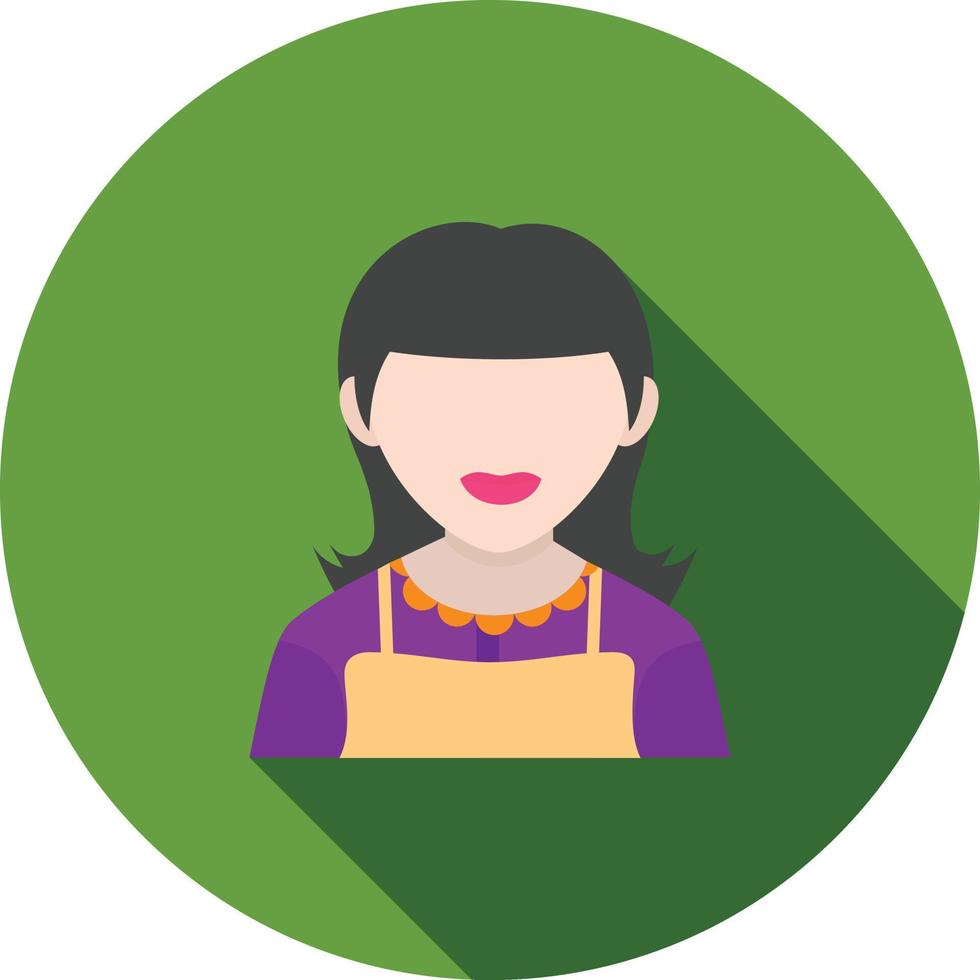 Maid Flat Long Shadow Icon 11266373 Vector Art at Vecteezy