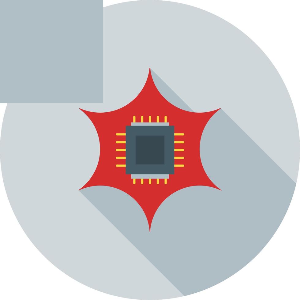Neural Engineering Flat Long Shadow Icon 11266866 Vector Art at Vecteezy