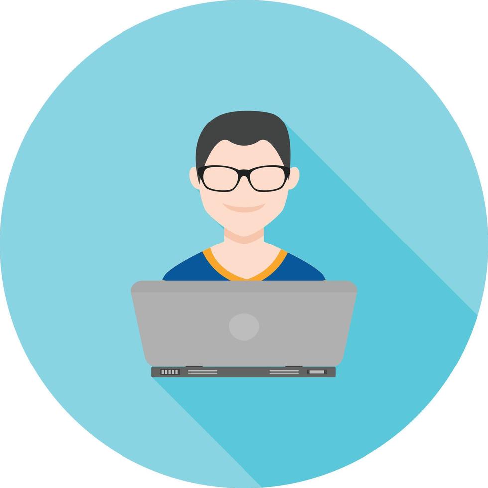 Software Developer Flat Long Shadow Icon 11266922 Vector Art at Vecteezy