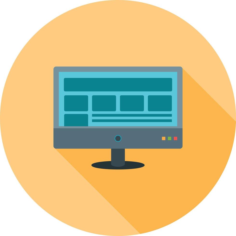 Layout Display Flat Long Shadow Icon 11268648 Vector Art at Vecteezy