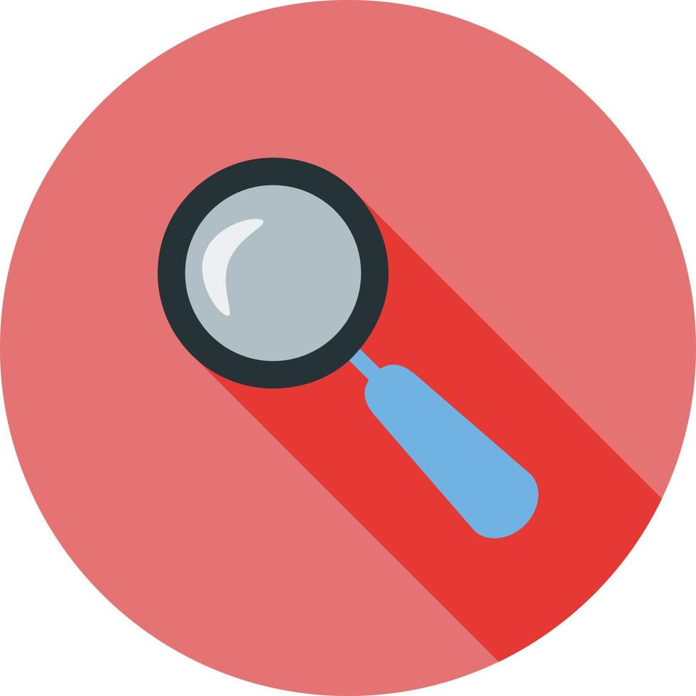 Magnifier Flat Long Shadow Icon 11269052 Vector Art At Vecteezy