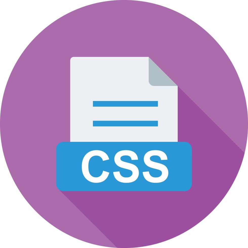 CSS Flat Long Shadow Icon 11269174 Vector Art at Vecteezy