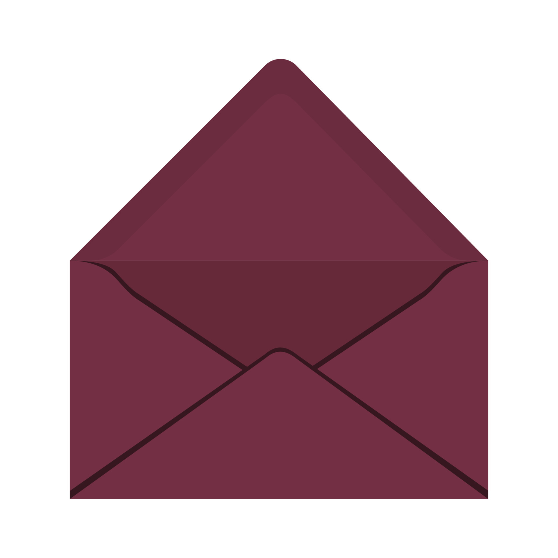 Envelop isolated on white background. Open envelope template for a ... Envelop isolated on white background. Open envelope template for a ...