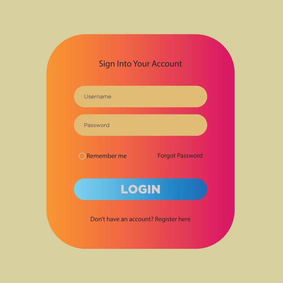 Login page design, vector concept from collection, Simple element ...