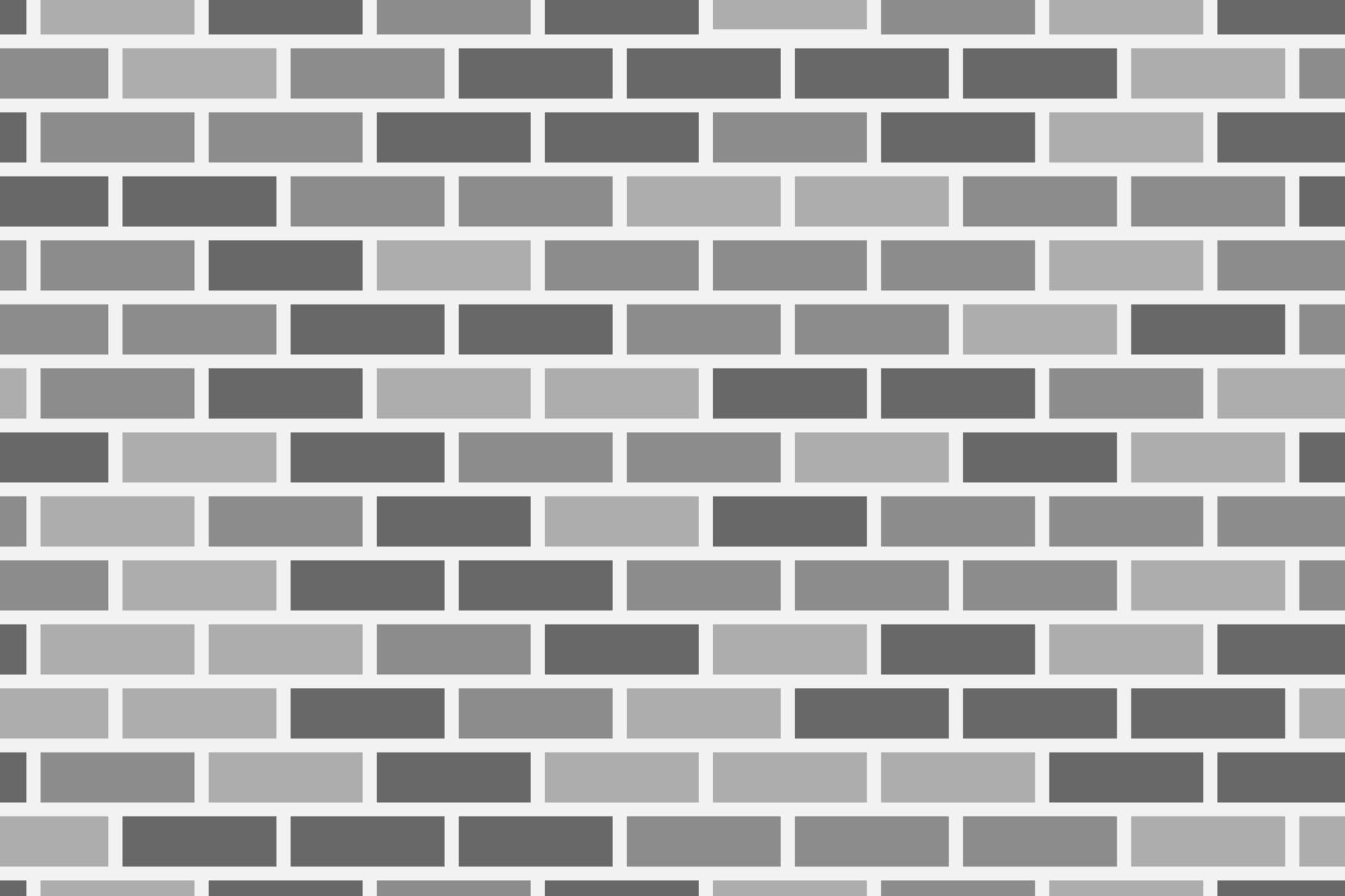 Seamless pattern of grey brick wall texture background vector ...