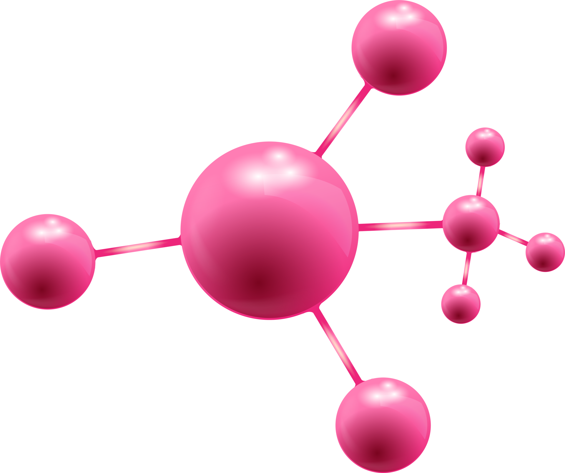 Sinal De Modelo De Estrutura Molecular Moléculas Em Ciência Química Para O Conceito De Ideias