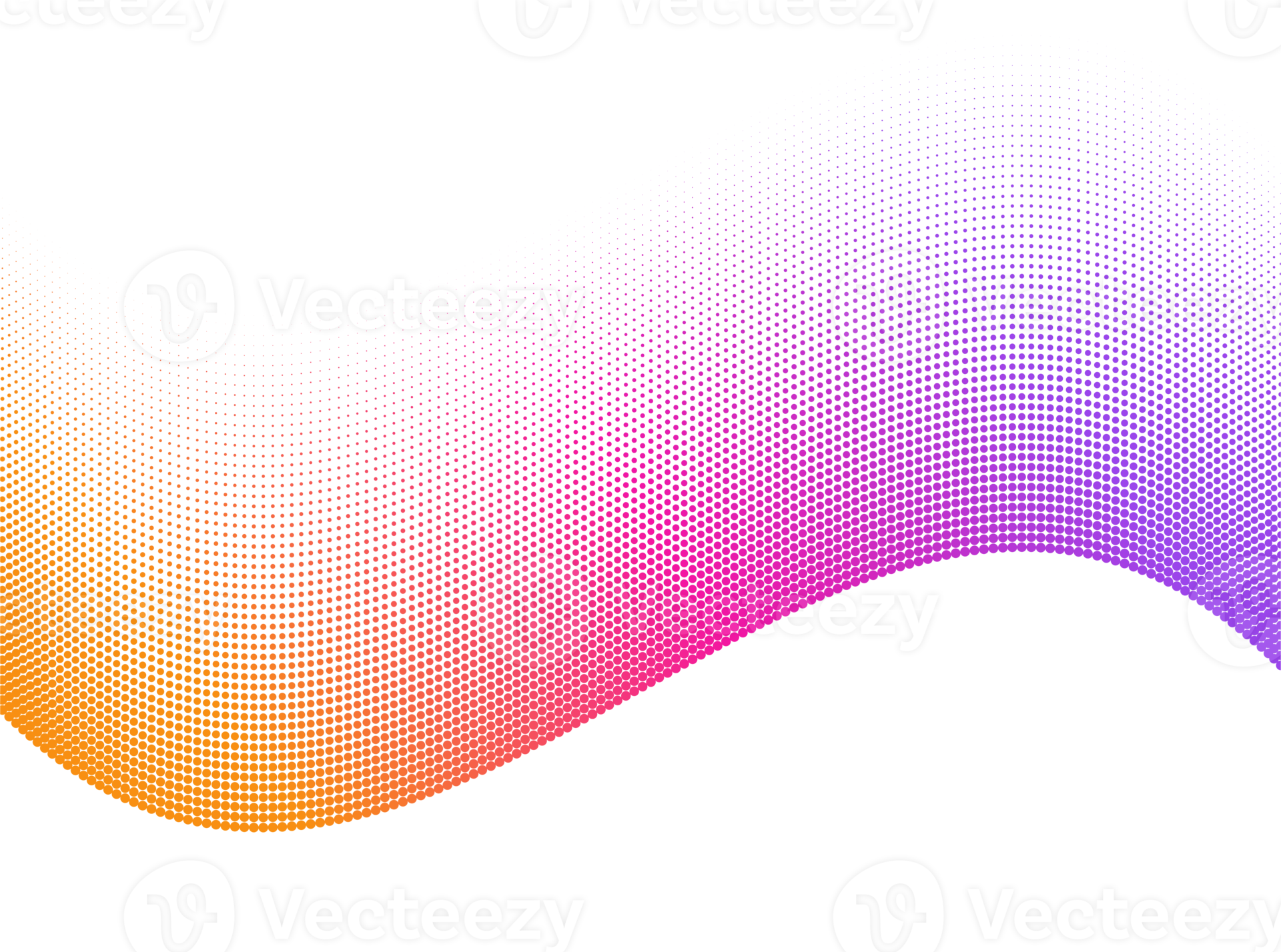 Abstract Halftone Dots Background With Dynamic Waves 11287291 Png