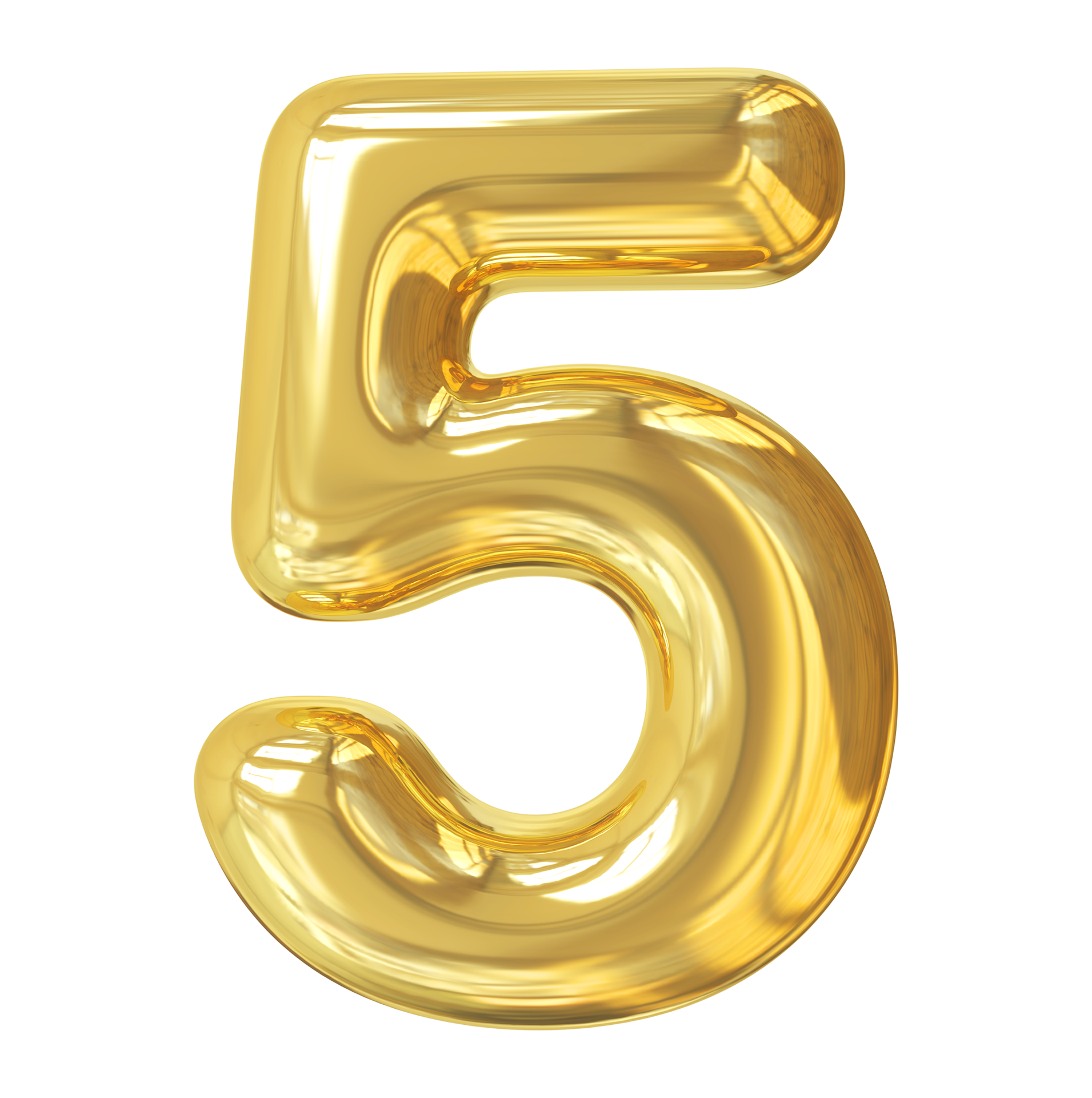 N mero De Oro 5 11287659 PNG