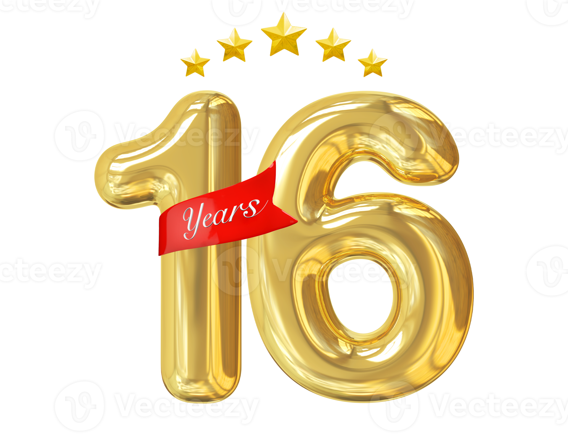 16 Years Anniversary Golden 11287684 PNG 16-years-anniversary-golden-11287684-png