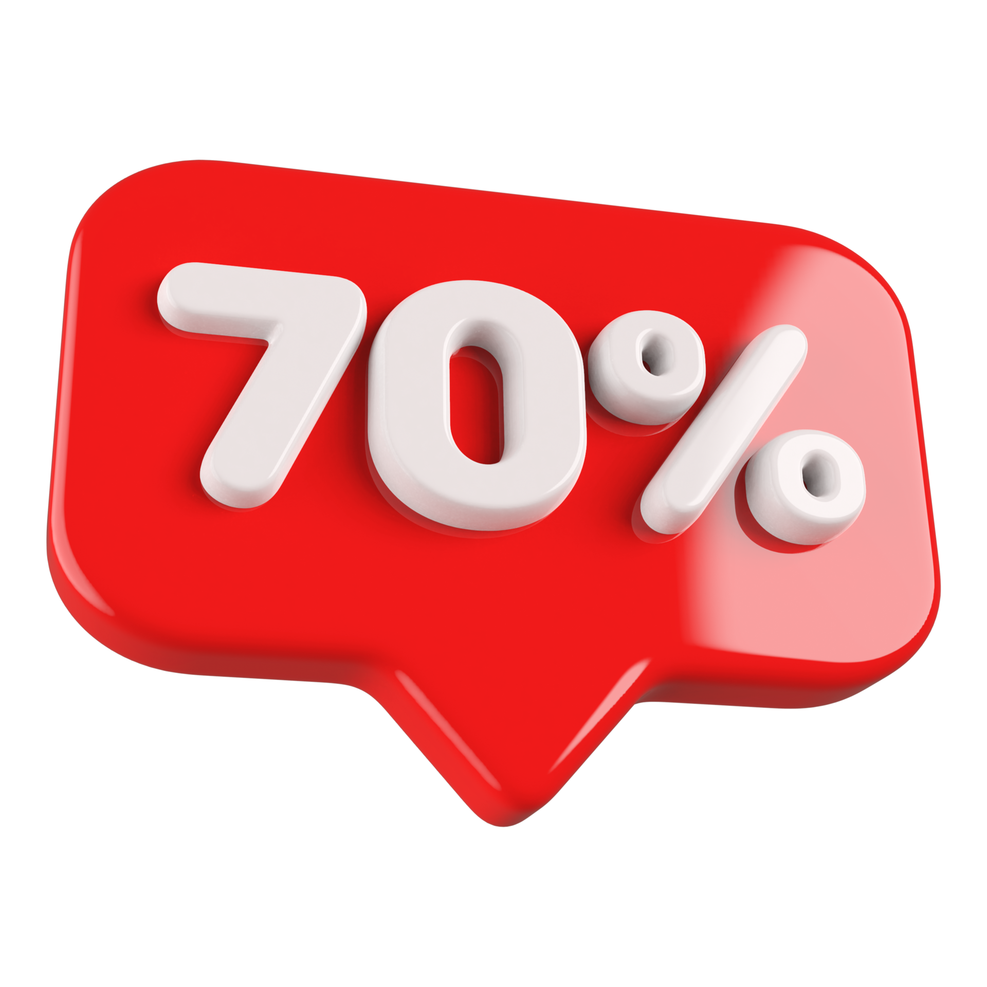Promotion Number 70 Percent 3d 11287700 PNG