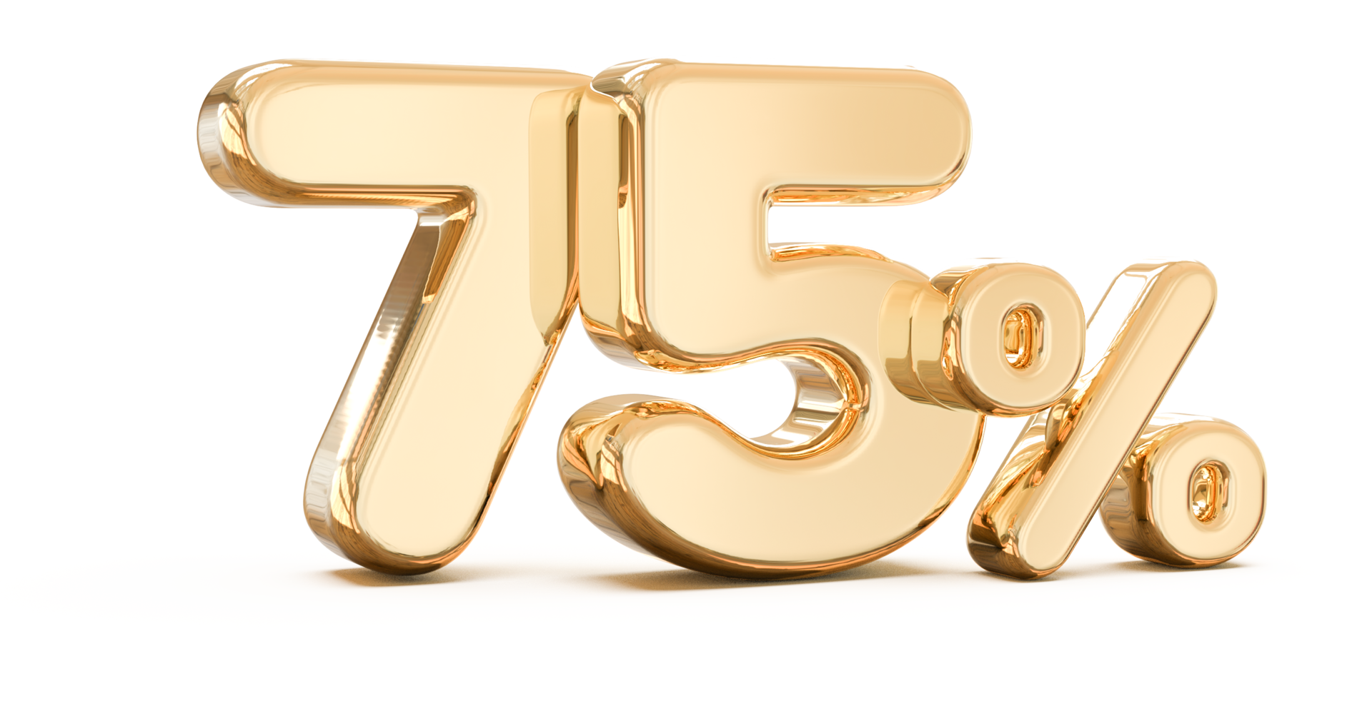 Promotion Number 75 Percent 3d 11287880 PNG