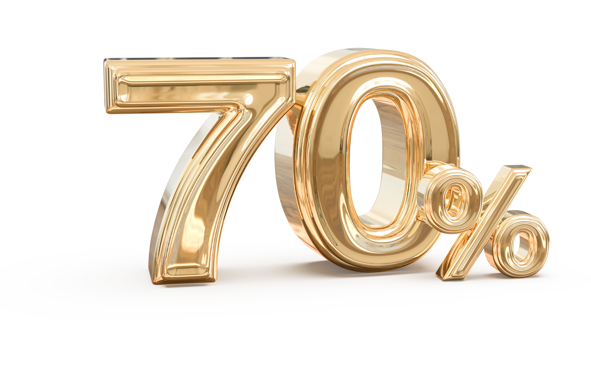 Promotion Number 70 Percent 3d 11287932 PNG