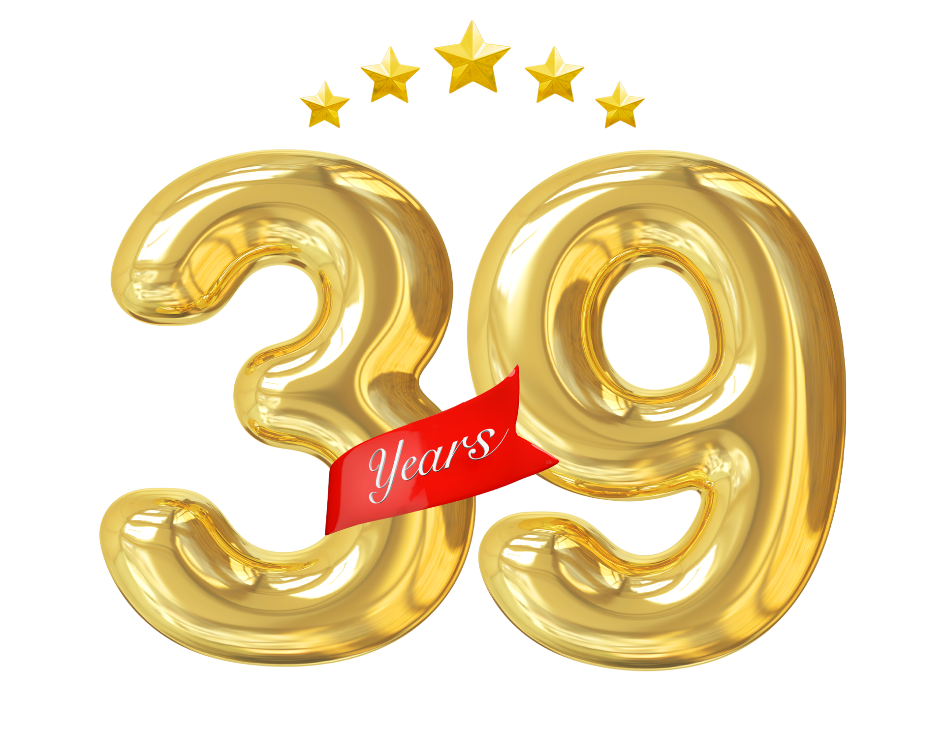 39 Years Anniversary Golden 11288269 PNG 39 Years Anniversary Golden 11288269 PNG