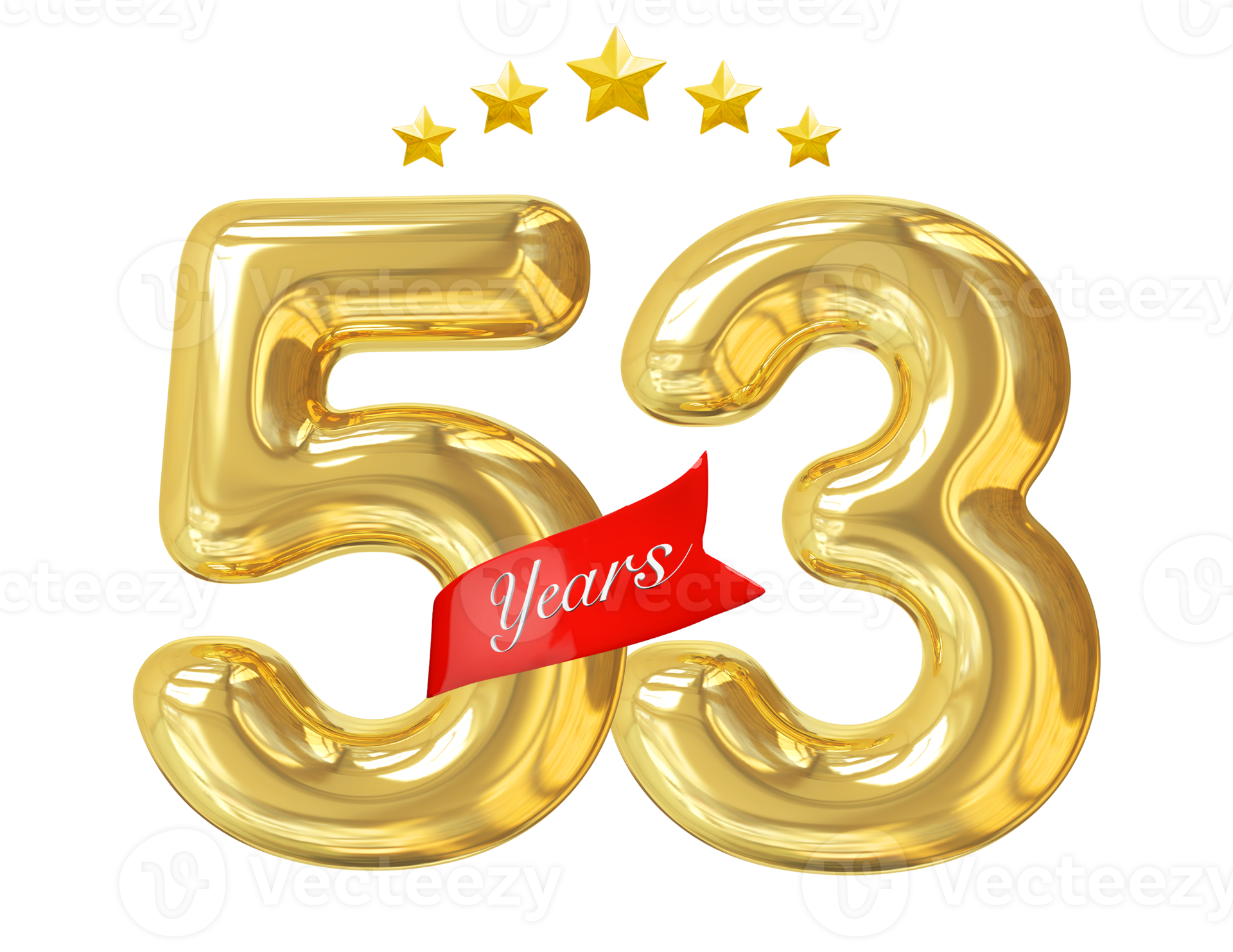 53 Years Anniversary Golden 11288275 PNG 53 Years Anniversary Golden 11288275 PNG