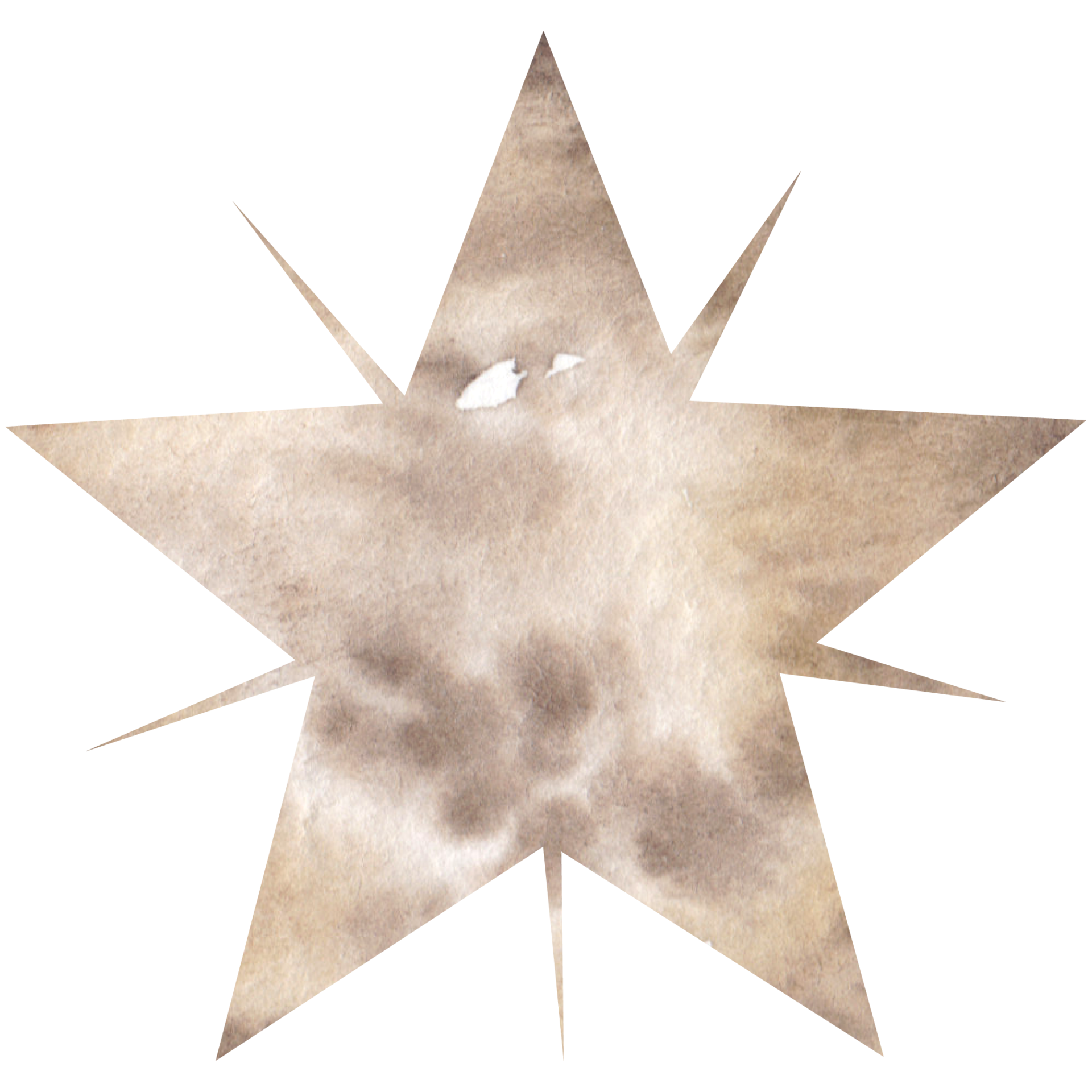 Beautiful Watercolor Star 11288723 Png