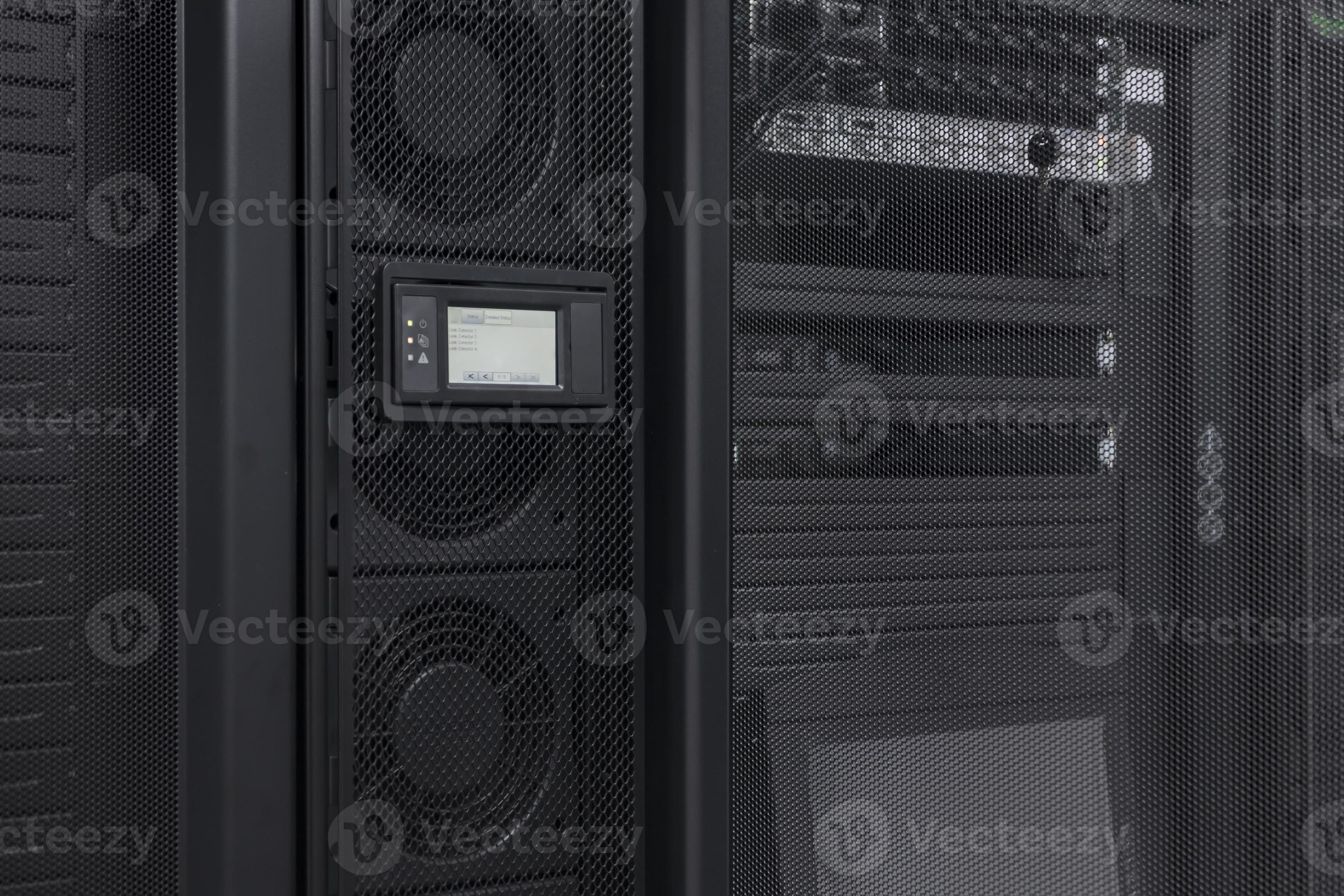 Data Center With Multiple Rows of Fully Operational Server Racks ...