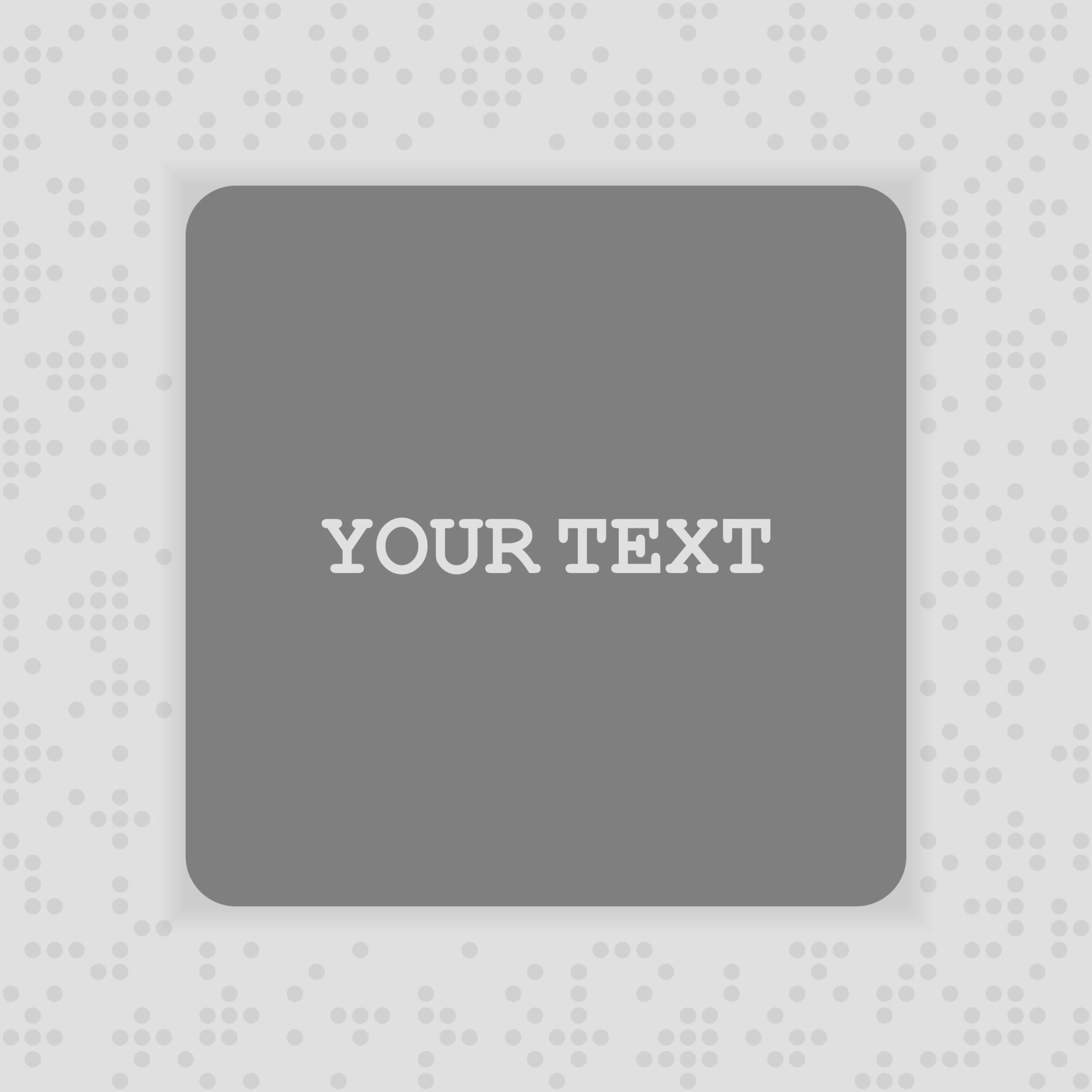 Digital Seamless Round Dotted White Color Noise Pattern With Frame Place For Text Copy Space