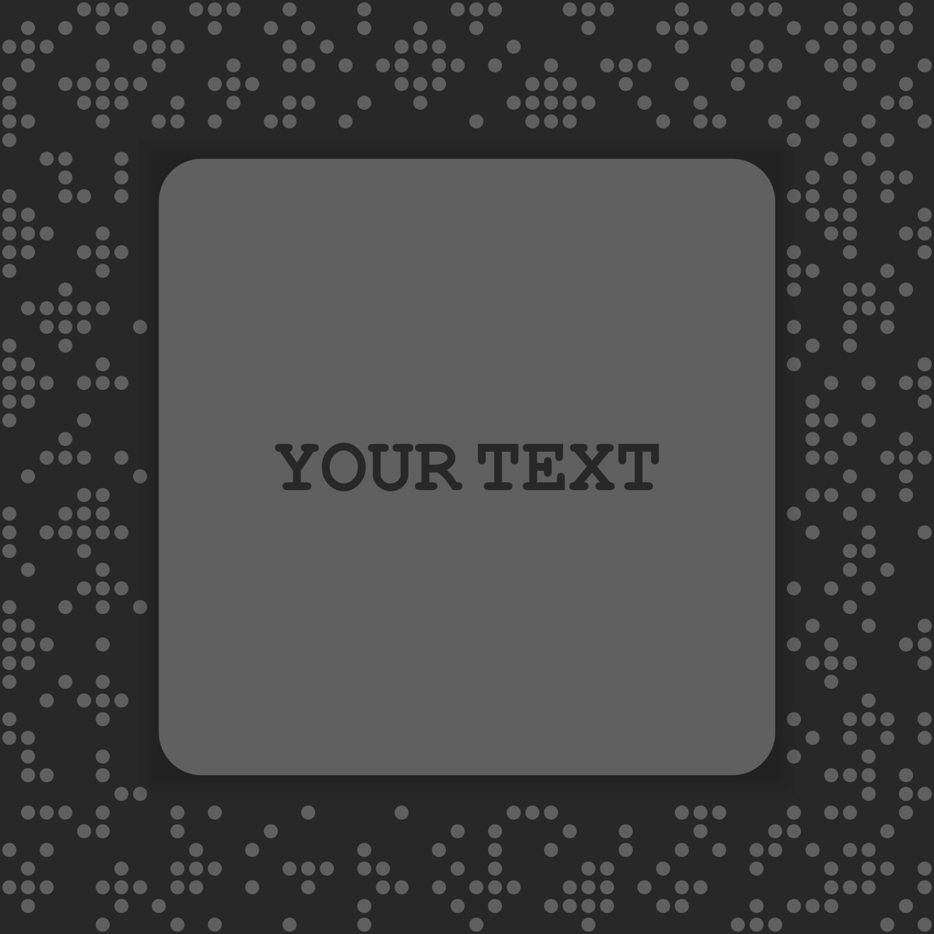 Digital Seamless Round Dotted Black Noise Pattern With Frame Place For Text Copy Space 11294680