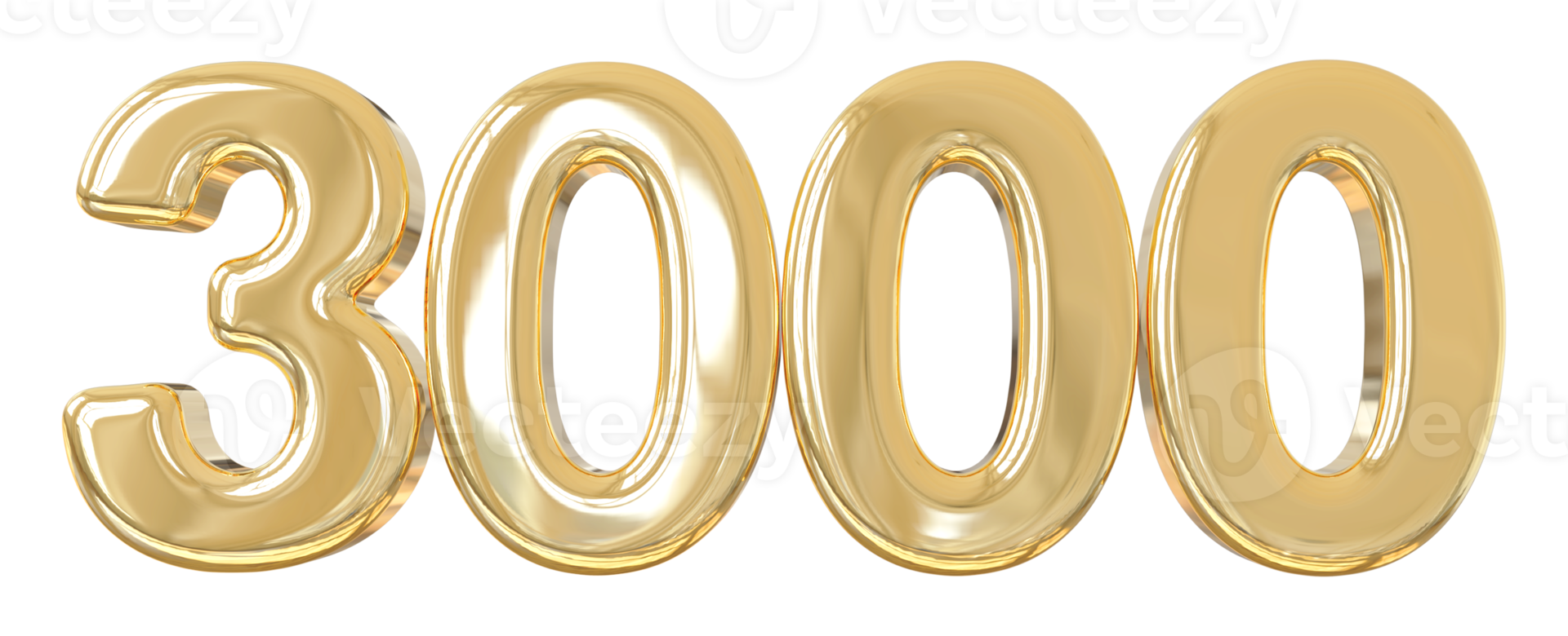 numero 3000 dorado 11297050 PNG