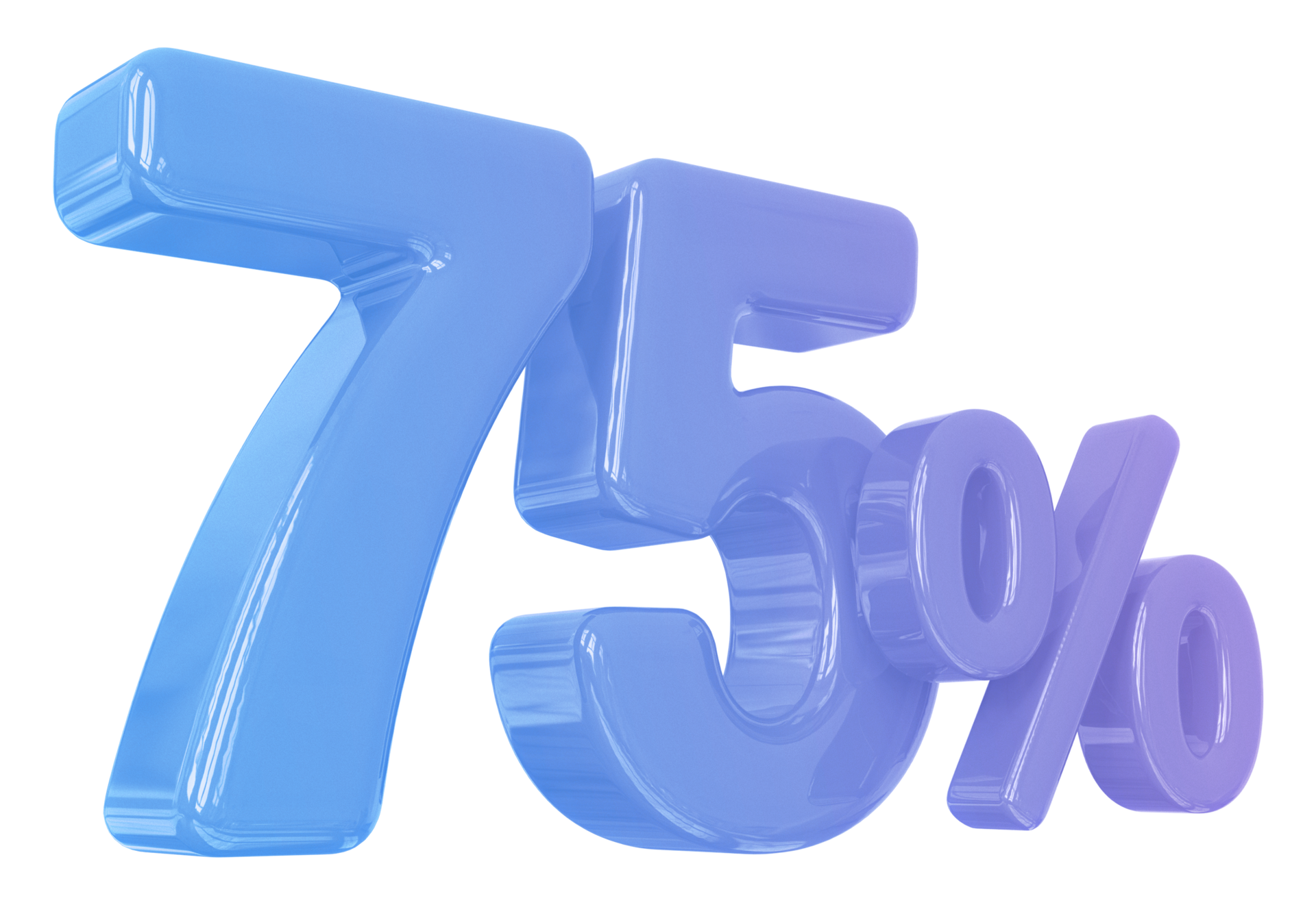 Free Promotion Number 75 Percent 3d 11297104 PNG With Transparent