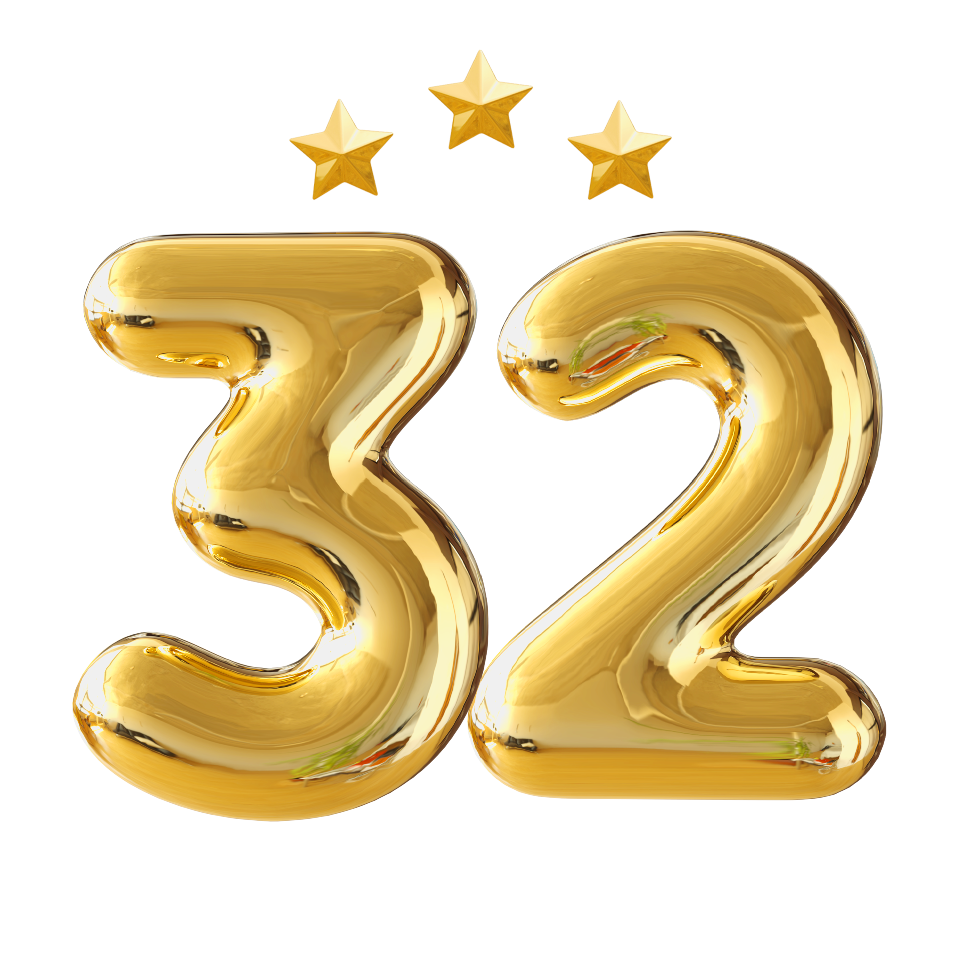 32 years anniversary number 11297132 PNG 32 years anniversary number 11297132 PNG