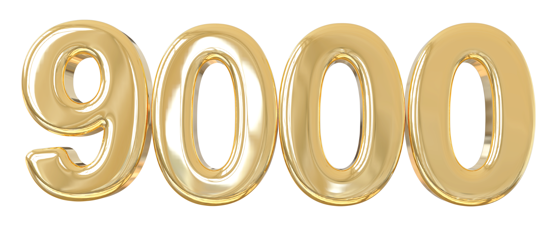 Number 9000 Golden 11297441 PNG