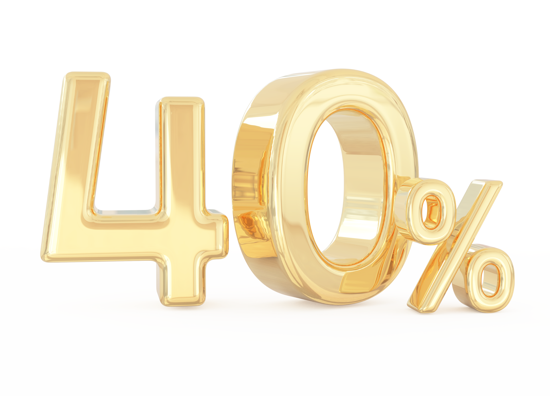 Number 40 Percent Golden Luxury 11297454 PNG Number 40 Percent Golden Luxury 11297454 PNG